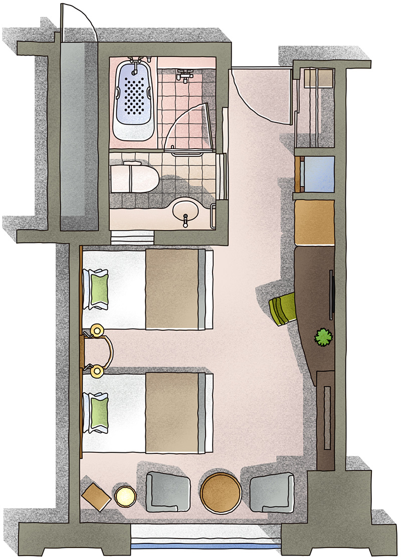 Moderate Twin |Accommodation | JR Tower Hotel Nikko Sapporo[official site]
